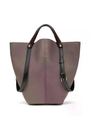 MAISON MARGIELA Medium Leather Dual-strap Tote Bag - Brown