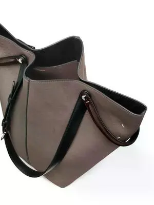 MAISON MARGIELA Medium Leather Dual-strap Tote Bag - Brown
