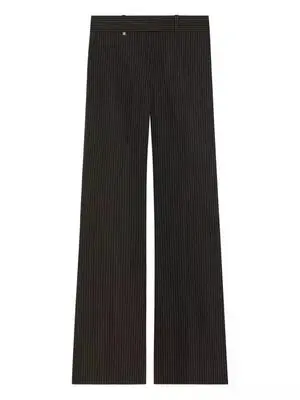 COURREGES Pinstriped Trousers - Black