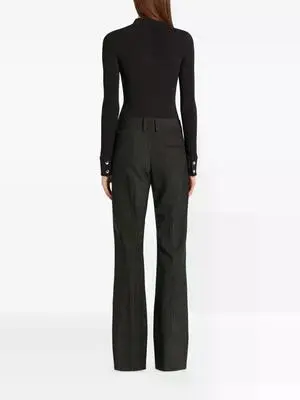 COURREGES Pinstriped Trousers - Black