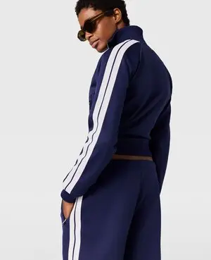 Stella McCartney High-neck Double Stripe Track Jacket