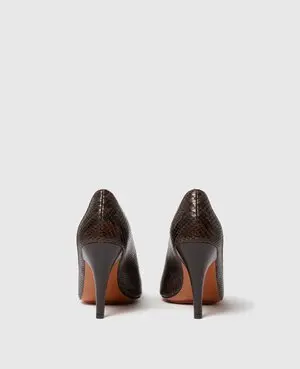 Stella McCartney Square-toe Snake Stiletto Pumps