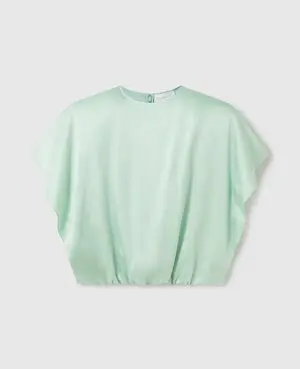 Stella McCartney Cap-sleeve Shoulder Pad Top