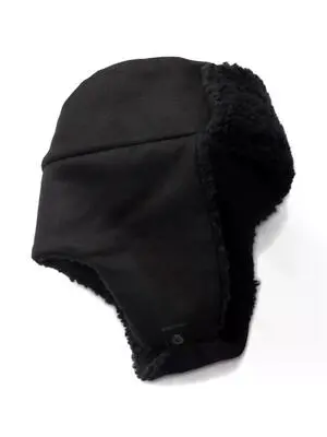 Prada Triangle Logo Fleece Trapper Hat
