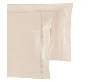 SUPERIOR 2 Piece 650-tc Egyptian Cotton Pillowc Ase, Standard - One-color
