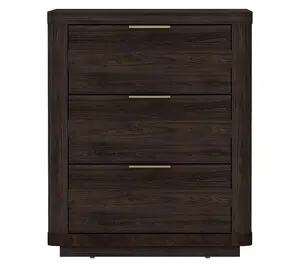 MANHATTAN COMFORT Evelyn Nightstand With 3 Draw Ers - One-color