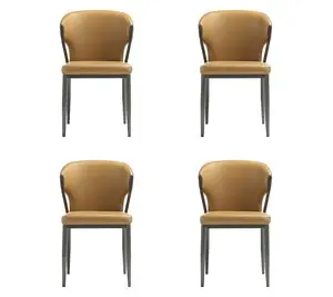 MANHATTAN COMFORT Kirsten Dining Chair Set Of 4 - One-color
