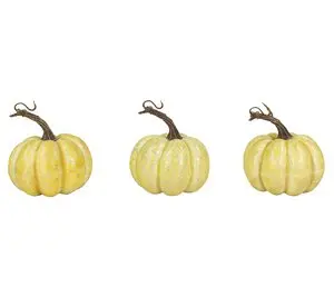 NORTHLIGHT 4' Antiqued Harvest Pumpkins Set Of - One-color