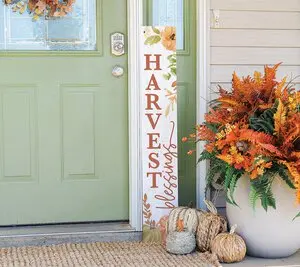 SINCERE SURROUNDINGS 47' Harvest Blessings Porc H Board - One-color