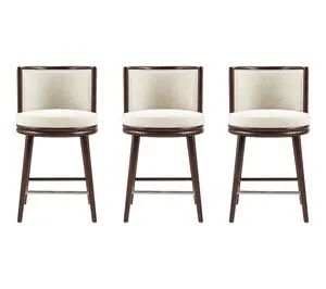 MANHATTAN COMFORT Evalyn Counter Stool Set Of 3 - One-color