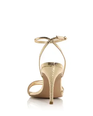 Aqua Crley Sandals Exclusive - Gold Snake