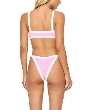L*Space Mackenzie Bitsy Bikini Bottom - Pink Sugar/cream
