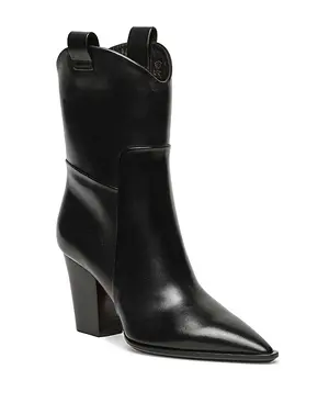 Santoni Leather Ankle Boot