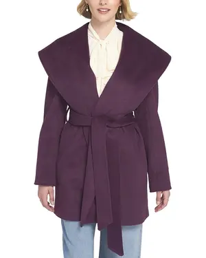 ELLE COLLECTION Melton Wrap Coat