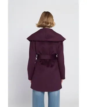 ELLE COLLECTION Melton Wrap Coat