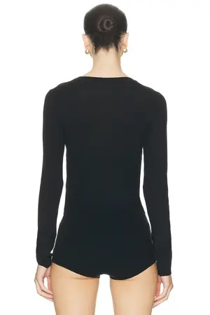 Eterne Rib Stitch Cashmere Clark Sweater - Black