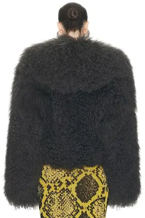 Attico Fur Bomber Jacket - Grey