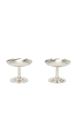 GOHAR WORLD Dessert Stems Set - Silver