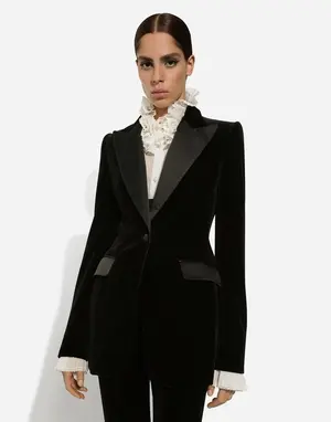 Dolce & Gabbana Velvet Turlington Tuxedo Jacket