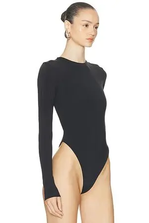 ENTIRE STUDIOS Long Sleeve Bodysuit - Soot