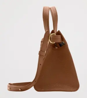 Burberry Mini Calfskin Cotswolds Tote Bag - Brown