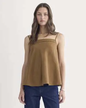 Everlane Flowy Gauze Cami Top - Toffee