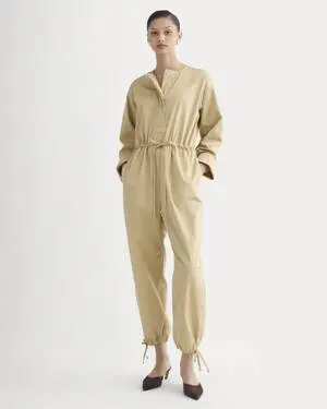 Everlane Everlane Utility Drawstring Jumpsuit Classic Khaki