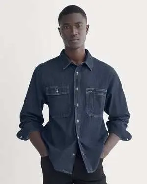 Everlane Denim Utility Shirt - Dark Indigo