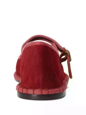 Polo Ralph Lauren Mary Jane Ballet Flats - Red