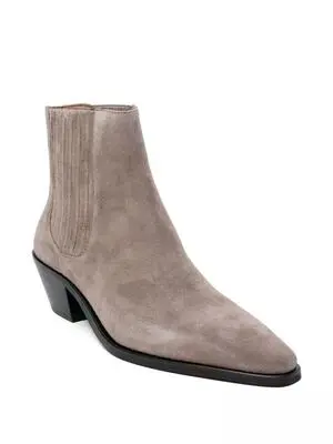 BOSS Pointed-toe Suede Ankle Boots