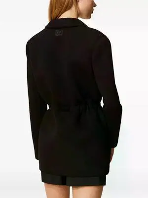 TWINSET Scuba-fabric Tie-waist Blazer - Black