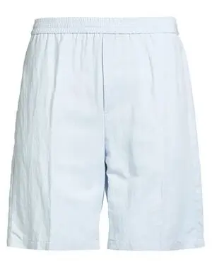LIU •JO MAN Viscose Linen Casual Shorts - Blue