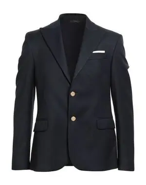 DANIELE ALESSANDRINI Single-Breasted Blazer Blue