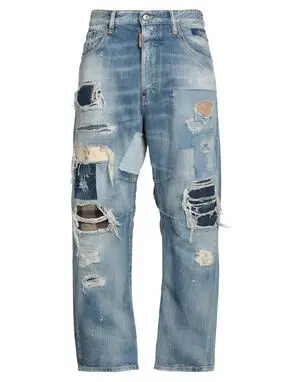 Dsquared2 Jeans In Cotton And Calfskin