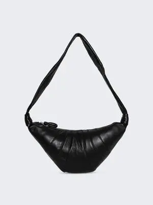 LEMAIRE Medium Croissant Bag Black