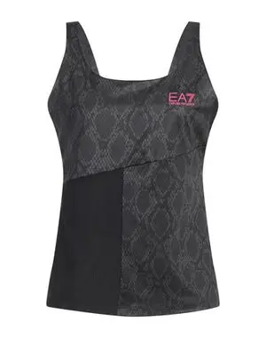 EA7 Snakeskin-print Tank Top