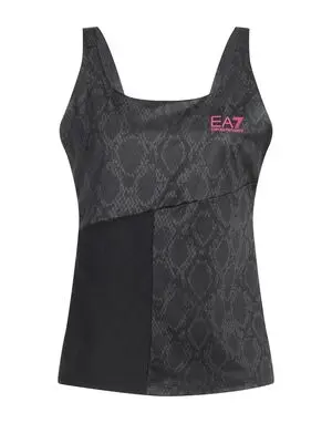 EA7 Snakeskin-print Tank Top