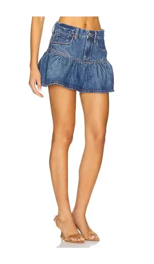 Blanknyc Ruffle Denim Skirt