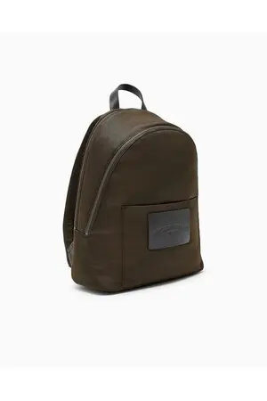 Emporio Armani Padded Nylon Round Backpack