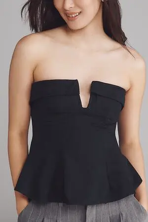 Maeve Strapless Plunge Top