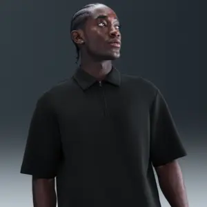Nike 24.7 Impossiblysoft Dri-fit 1/4-zip Polo - Black