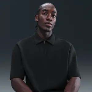 Nike 24.7 Impossiblysoft Dri-fit 1/4-zip Polo - Black