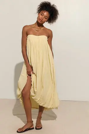 Free People Genevieve Midi Dress - Buttered Up
