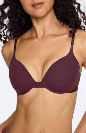 Pepper Supima® Cotton Lift Up Bra Fig