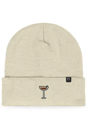 DALIX Knit Beanie Cap - Beige