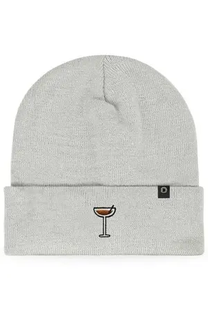 DALIX Knit Beanie Cap - Light Gray