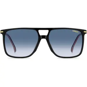 Carrera Eyewear 59mm Navigator Sunglasses - Black Red/dk Blue Sf