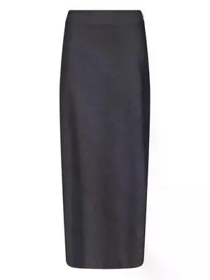 Loulou De Saison Back-vent Long Pencil Skirt