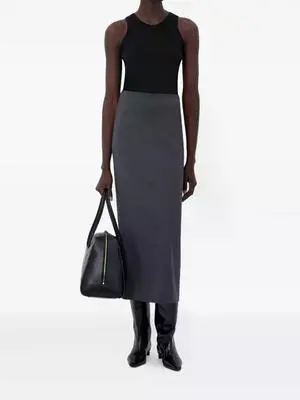 Loulou De Saison Back-vent Long Pencil Skirt