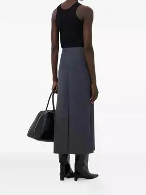 Loulou De Saison Back-vent Long Pencil Skirt